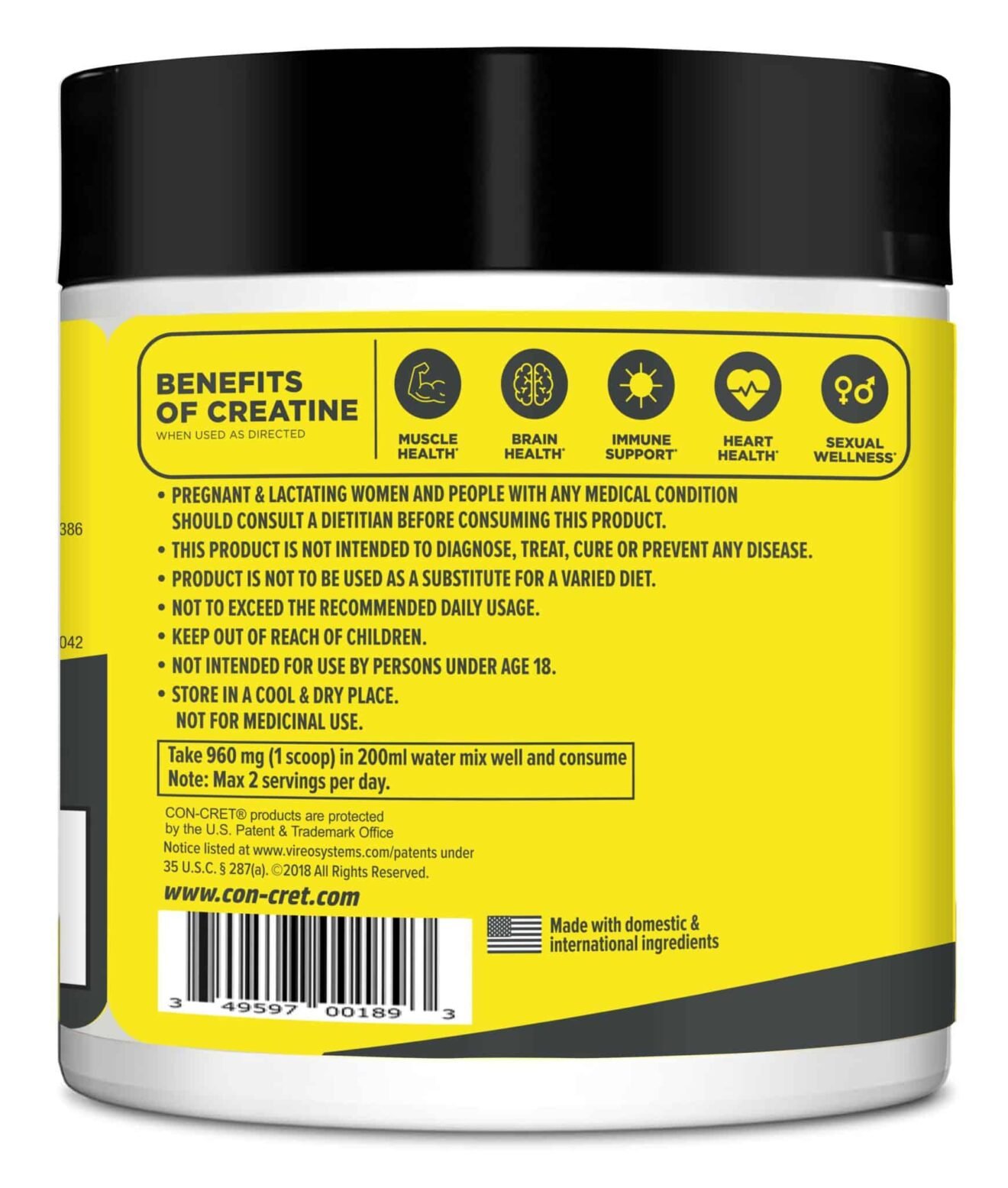 Wellcore - Micronised Creatine Monohydrate (250g, 83 Servings) | 100% ...